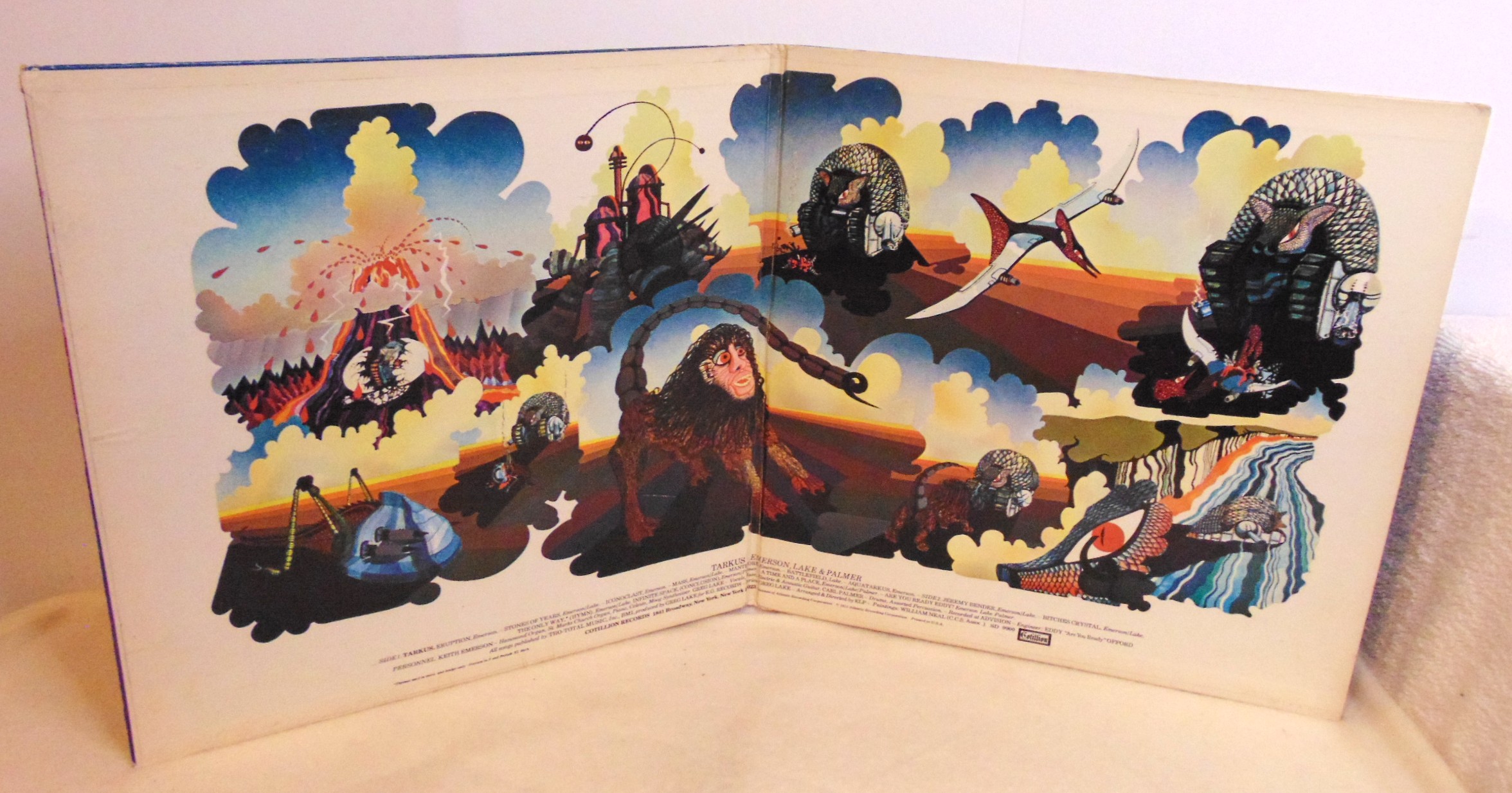 EMERSON LAKE & Palmer - Tarkus - 1971 Cotillion Prog Rock Vinyl LP ...