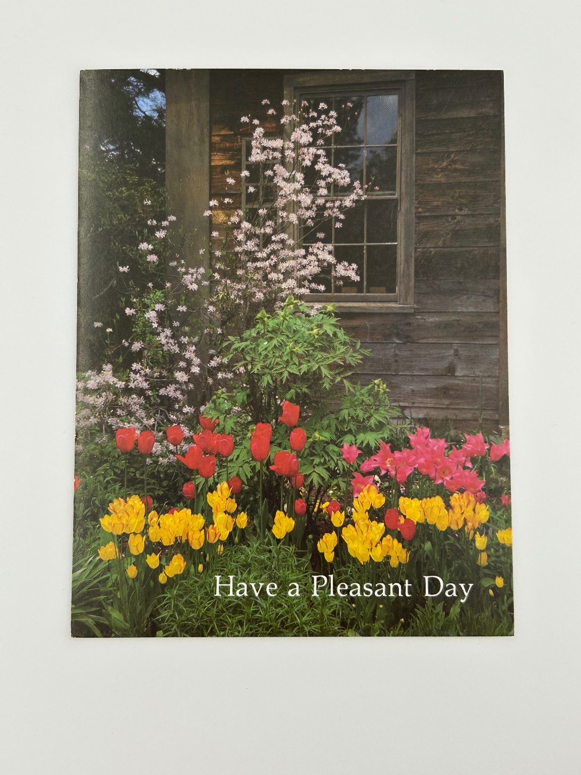 Vintage Have a Pleasant Day Floral Greeting Card Made in USA | eBay
